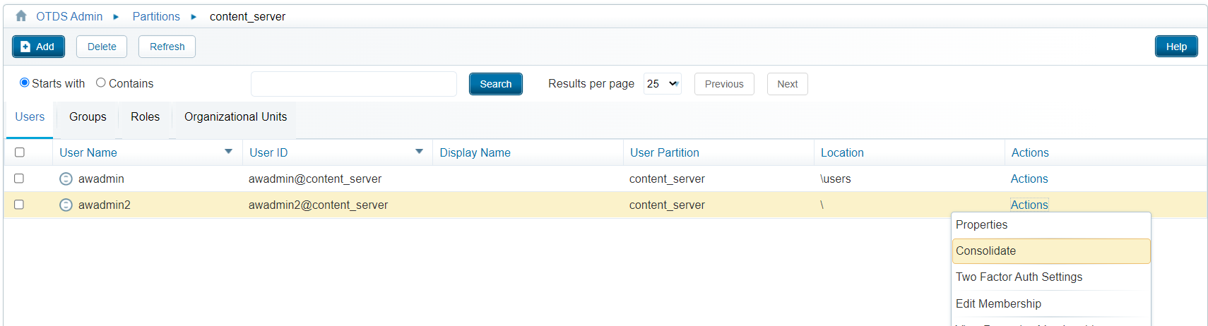 Connect OpenText Content Server With OTDS OpenText Process