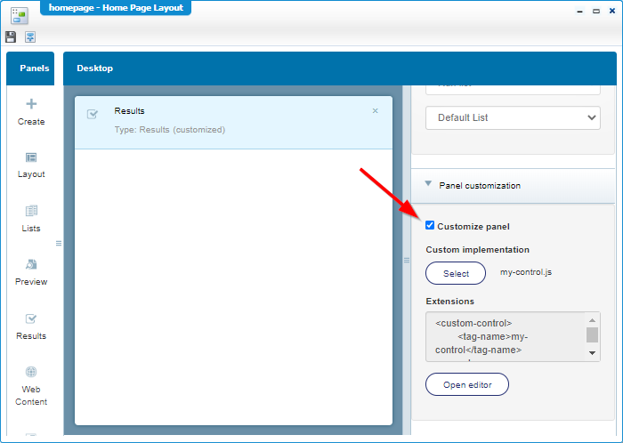Lets Customize A Result List Panel On A Homepage Layout Opentext™ Process Automation Tips