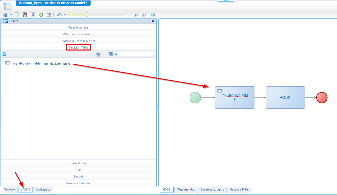 What is saved in the database for a BPM service container | AppWorks Tips