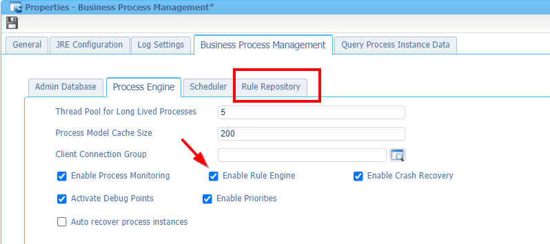 What is saved in the database for a BPM service container | OpenText ...