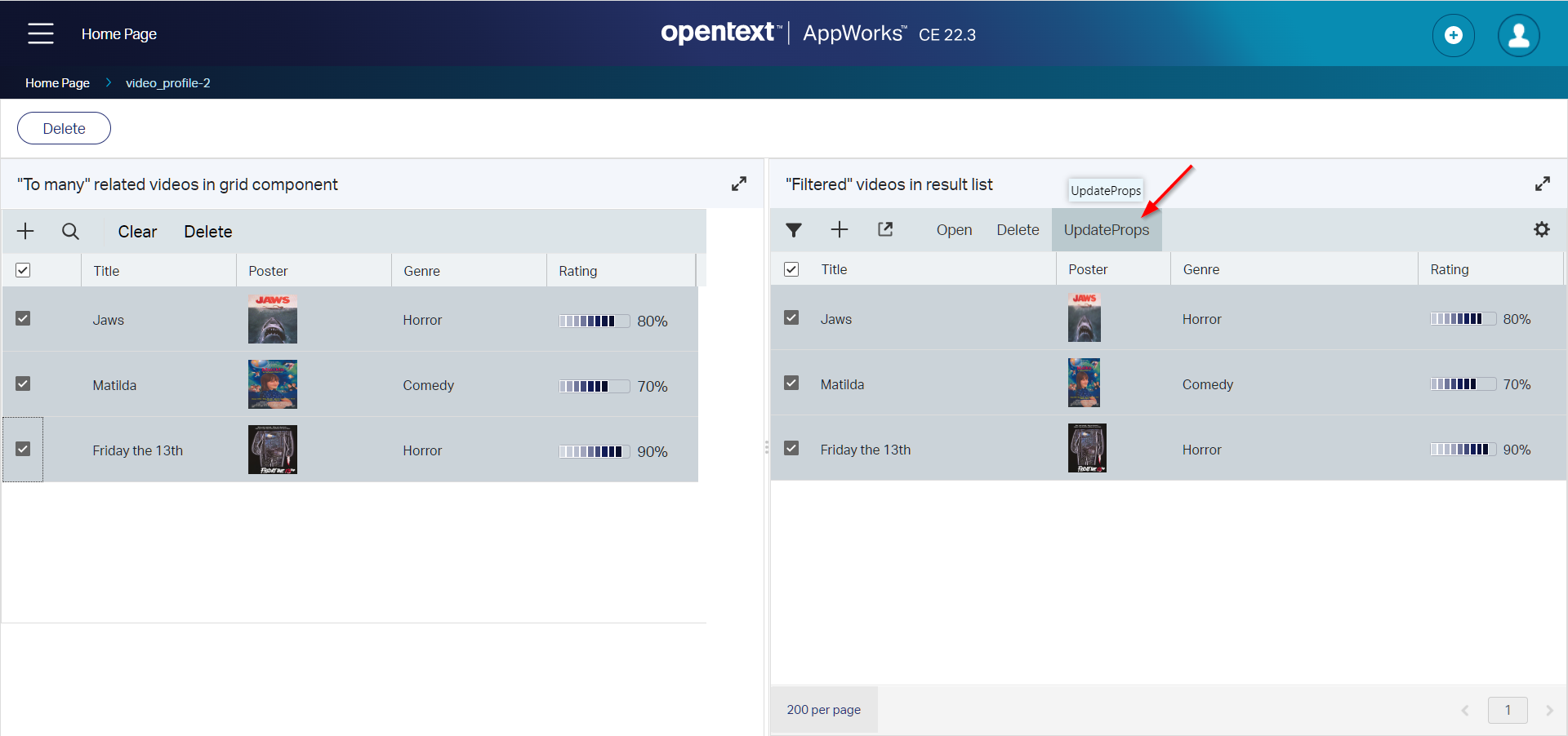 Update multiple items in a grid (aka bulk-update) | OpenText™ Process ...